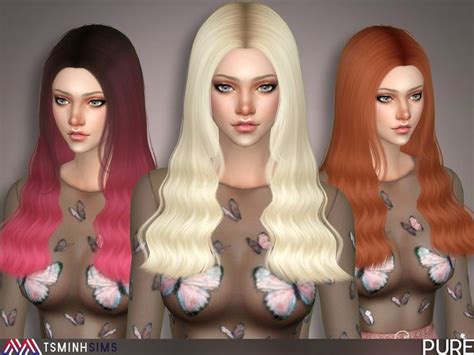 The Sims Resource Pure Hair 51 By Tsminhsims Sims 4 Hairs Sims
