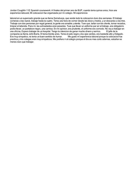 SOLUTION A Finales Del Primer Ano De Bup Cuando Tenia Quince Anos Hice