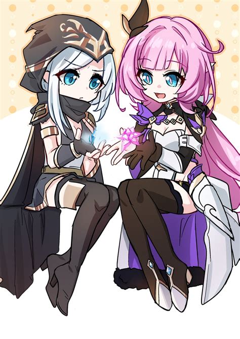 Elysia Elysia And Ashe League Of Legends And More Drawn By Hanyaohui Danbooru