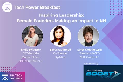 🟪tech Power Breakfast Inspiring Leadership Female Founders Making An