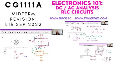 Cg1111a Mid Term Revision Youtube