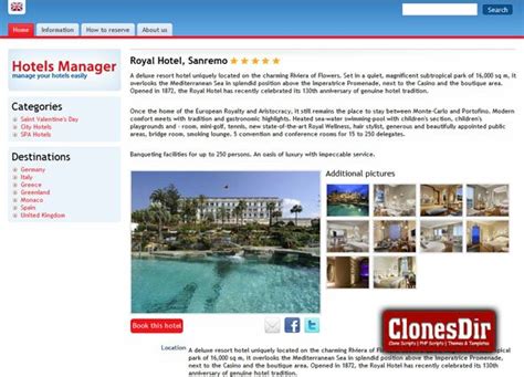 Hotels Management And Reservation Script Other Clones ClonesDir