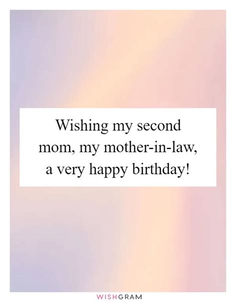 Wishing My Second Mom My Mother In Law A Very Happy Birthday