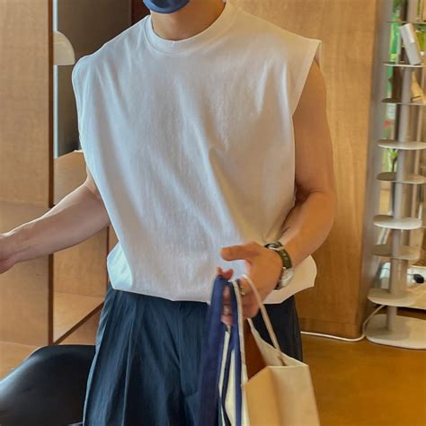 남자 민소매 하나로 여름 코디 걱정 끝 네이버 블로그