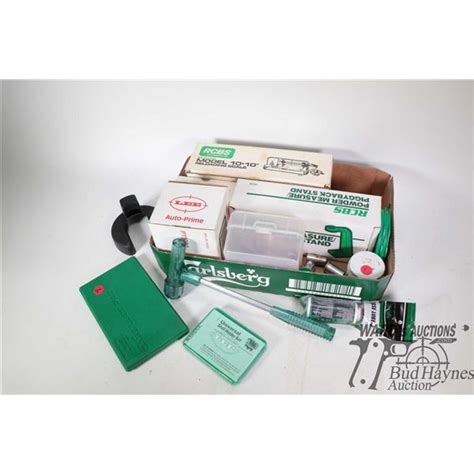 Selection Of Reloading Tools Including Rcbs Model 1010 Scale Lee Auto Prime Rcbs Powder Measure Pi