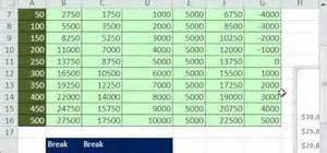 How To Create A Dynamic Break Even Chart In Microsoft Excel Microsoft Office WonderHowTo
