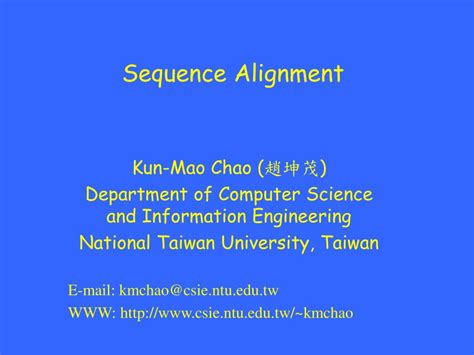 Ppt Sequence Alignment Powerpoint Presentation Free Download Id320396
