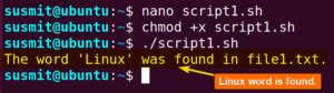 Using Grep In If Statement In Bash 4 Cases LinuxSimply