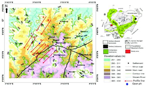 A Geological Map Of Nigeria Showing The Location Of The Study Area