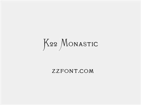 K22 Monastic 众字网