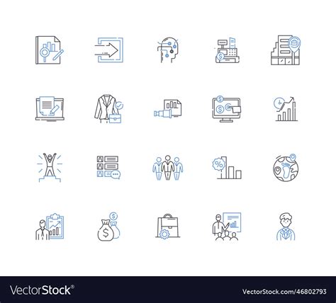 Review Feedback Line Icons Collection Assessment Vector Image