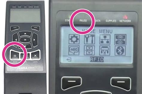 Reset The Zebra Zt410 Print Server From The Front Panel Zebra