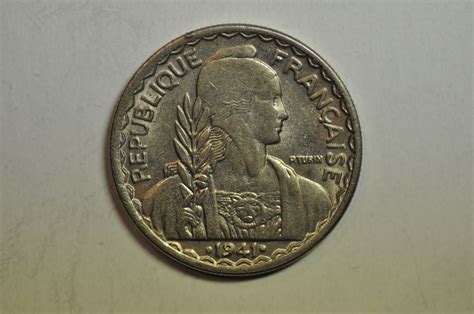 French Indo China 20 Cents 1941 S UNC Asian And Middle Eastern Coins