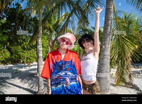 Sam Matlock Left And Milkie Way Of Wargasm Pose During Day Three Of