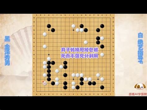 围棋解说绝艺指导F弃子转换甩掉包袱死而不僵充分利用围棋讲解 YouTube
