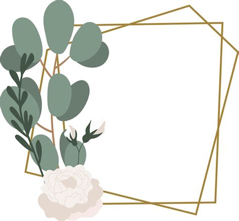 Premium Vector Floral Abstract Frame