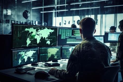 Premium Photo Visual Depictions Of Cybersecurity Operations Involving