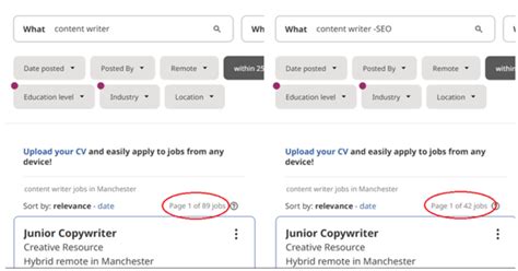 indeed advanced search get better search results