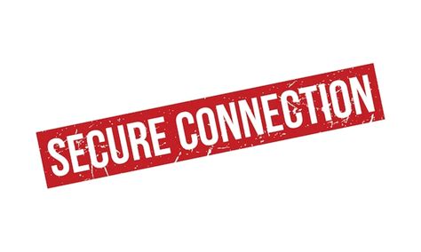 Premium Vector Secure Connection Rubber Stamp Seal Vector