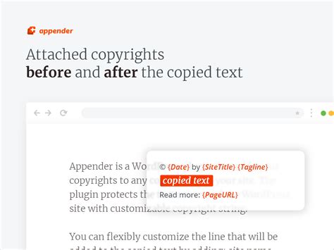 Copycat Protection For Wordpress Appender Wordpress Plugin