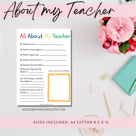 Teacher Printables Archives Nics Creative Chaos