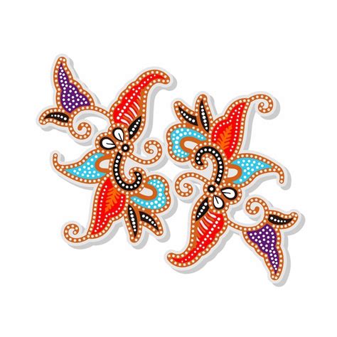 Premium Vector Natural Motif Batik Illustration Indonesian Batik