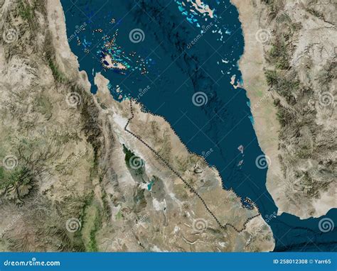 Debubawi Keyih Bahri Eritrea High Res Satellite No Legend Stock