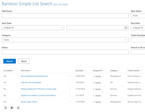 Simple List Search Cloud Part Bamboo Solutions