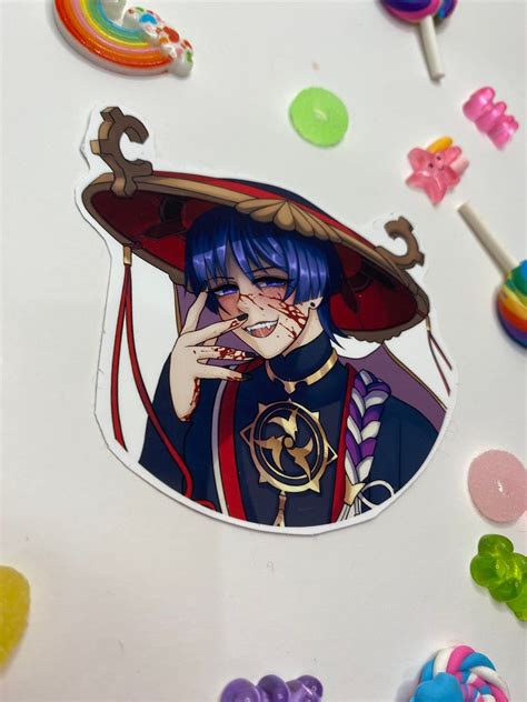 Scaramouche Genshin Impact Wanderer Vinyl Waterproof Sticker Anime Game