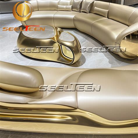 8 Seater Corner Sofa With Gloss Varnish Finish