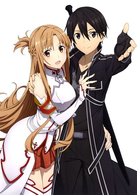 Kirito And Asuna Sword Art Online Official Art Sword Art Online Asuna Girls Anime Anime Art