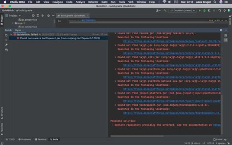 Impossible To Build A Mods With Gradle In Intellij Ide Modification