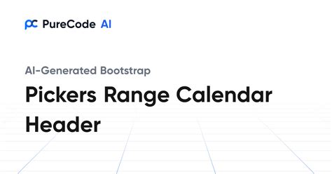 10 Best Bootstrap Pickers Range Calendar Header Components For Modern Ui 2025