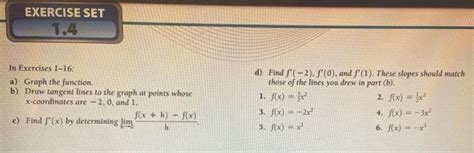 solved exercise set 1 4 in exercises 1 16 a graph the