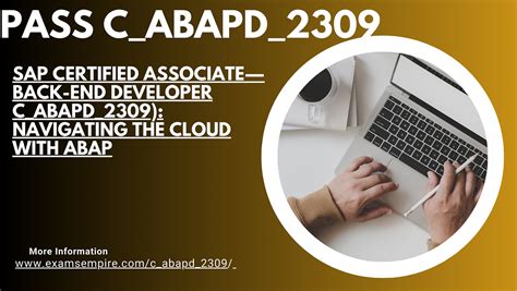 Sap Certified Associate — Back End Developer Cabapd2309 Navigating The Cloud With Abap By