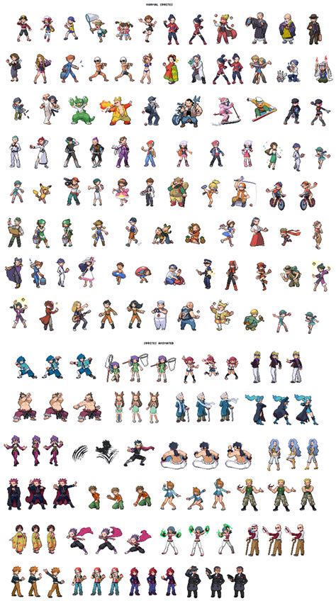 Pokemon Trainer Sprites By Awesome Base On Deviantart