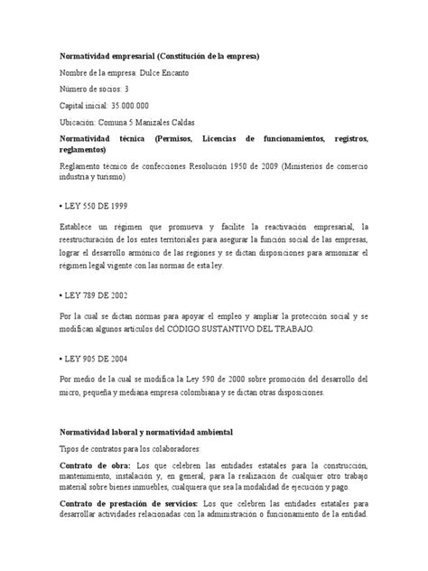 Normatividad Empresarial Pdf Derecho Laboral Pequeñas Y Medianas