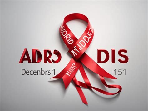 Premium Photo Red Ribbon World Aids Day