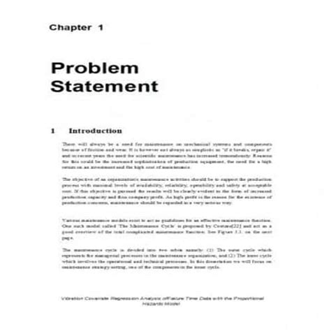 A White Paper With The Words Problem Statement Written In Black On It And An Image Of A