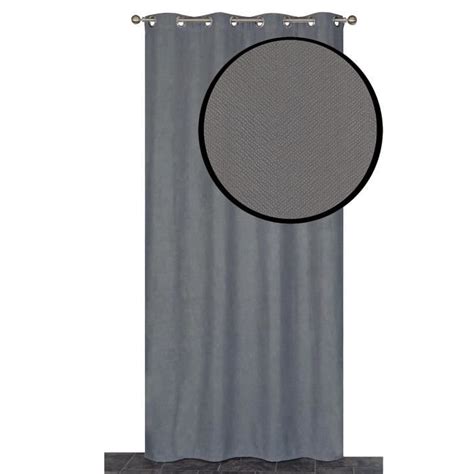 Rideau isolant thermique velours frappé Gris clair x cm Cdiscount Maison
