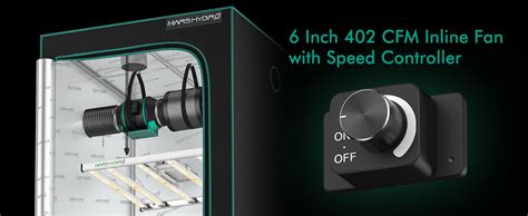 Mars Hydro 6 Inch Inline Duct Fan With Speed Controller Mars Hydro Ca