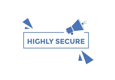 Highly Secure Text Button Highly Secure Text Web Template Speech