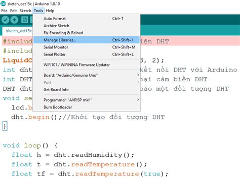 Lập Trình Giao Tiếp Cảm Biến Dht Với Board Mạch Arduino
