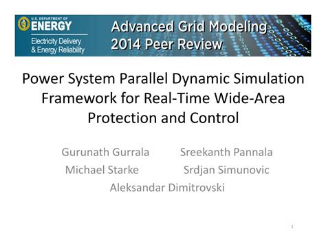 Pdf Power System Parallel Dynamic Simulation Framework For