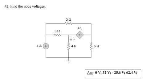 solved use node analysis please show steps to solve use