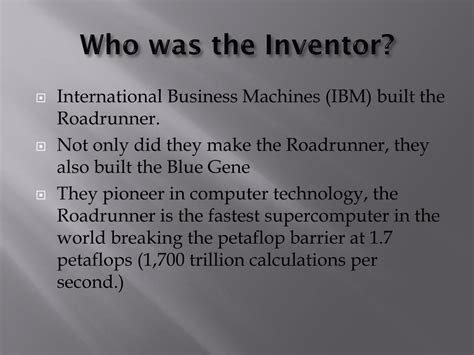 ppt the ibm roadrunner supercomputer powerpoint presentation free
