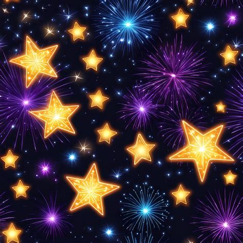 Premium Photo Random Colored Stars