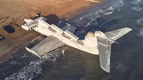 El Monstruo del Mar Caspio un avión soviético abandonado que se iba a