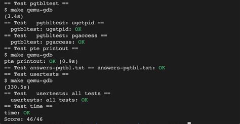 S Lab Page Tables