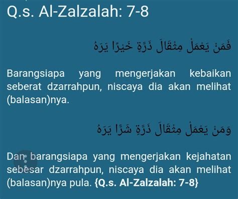 Tafsir Surat Az Zalzalah Ayat 7 8 SALAFY CIREBON
